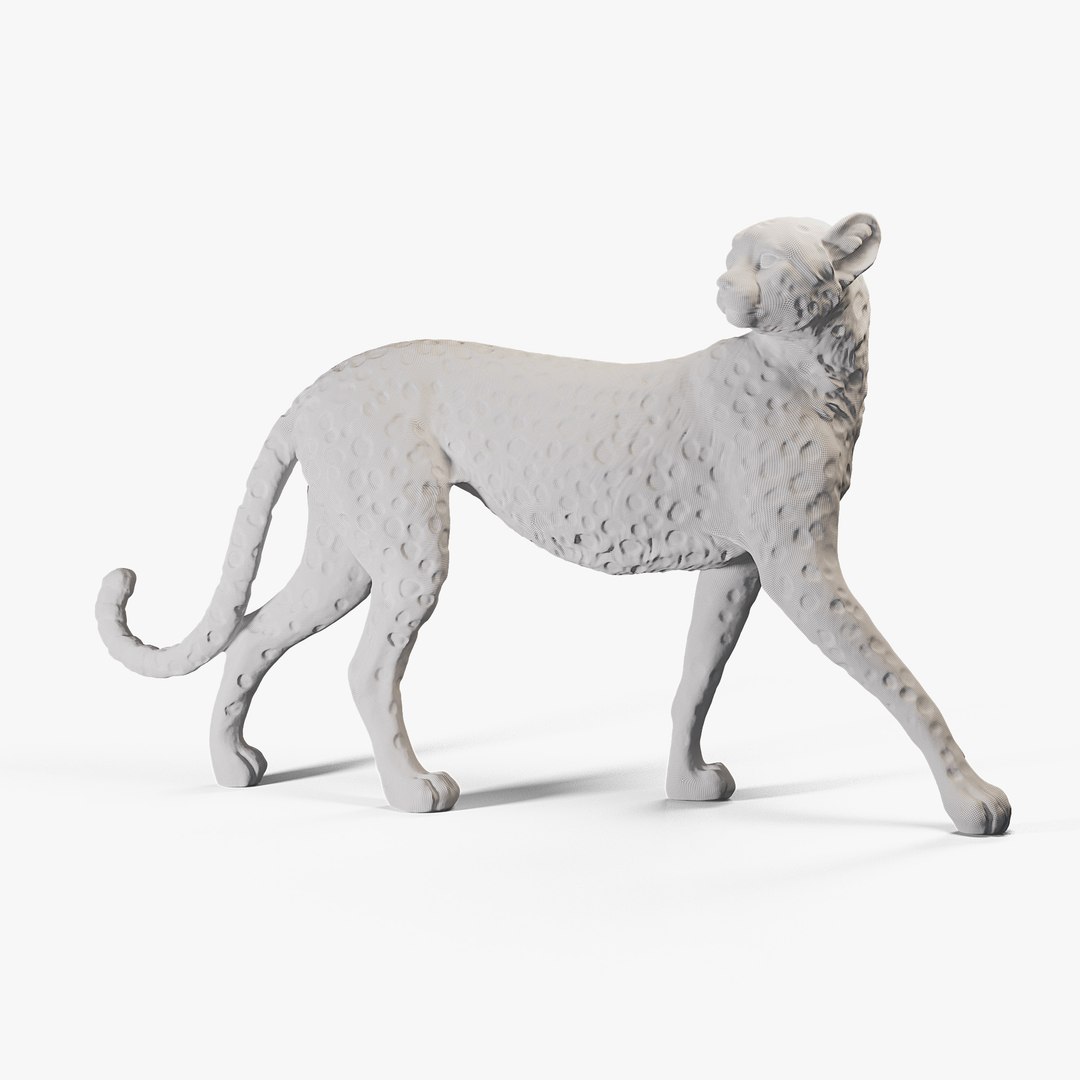 3D Golden Cheetah Statue - TurboSquid 2187716