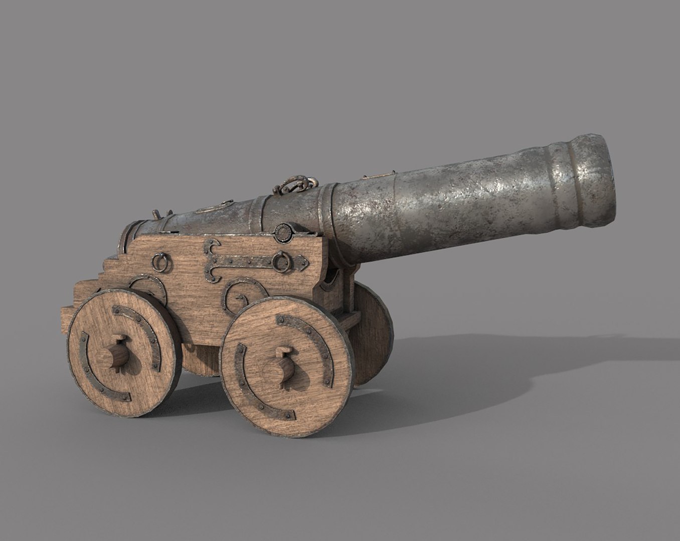 3D Medieval Cannon Model - TurboSquid 1735990