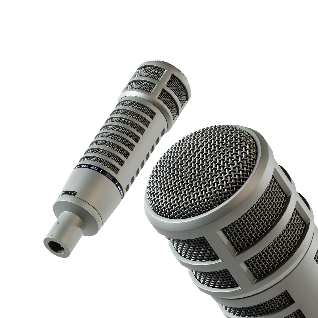 Electro Voice RE-20 Condenser Microphone Model - TurboSquid 2295487