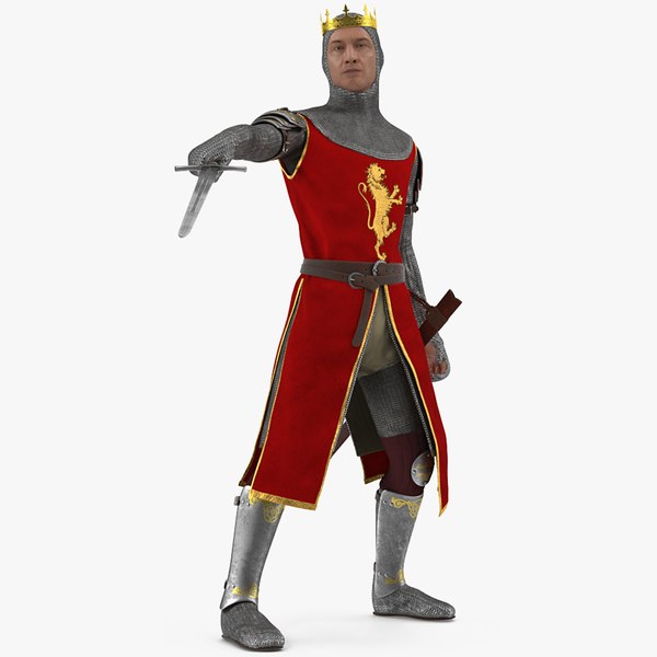 modelo 3d Rey Caballero Cruzado preparado para Maya - TurboSquid 2102904