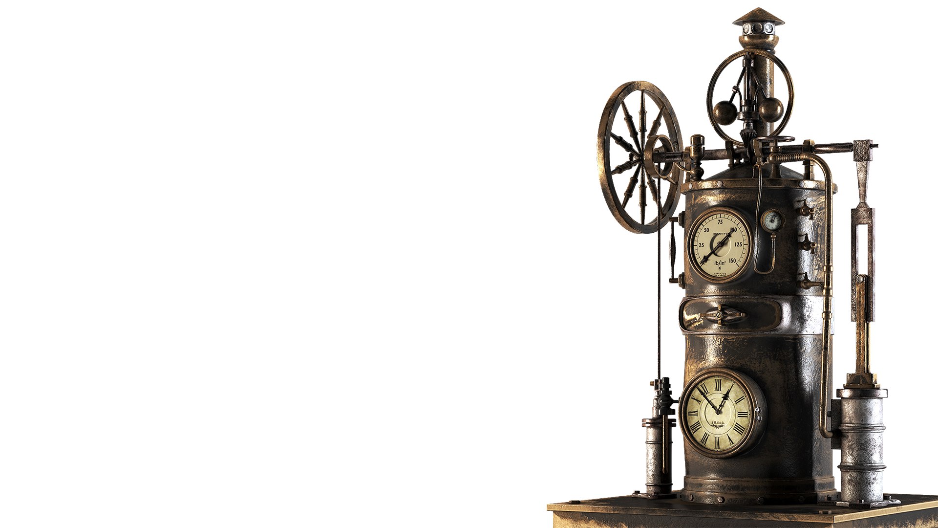 Steampunk Engine 3D Model - TurboSquid 1893435