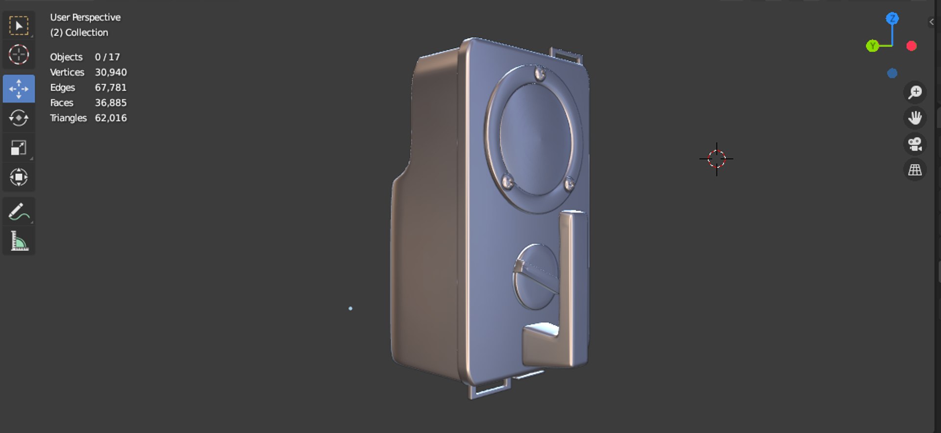 3D Yellow Geiger Counter - TurboSquid 1660635