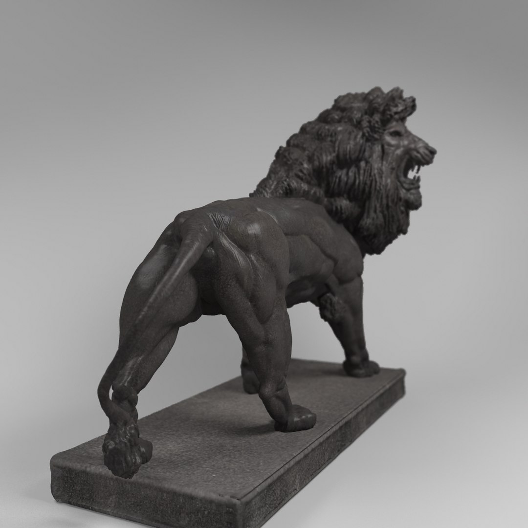 3d Metal Lion Statue