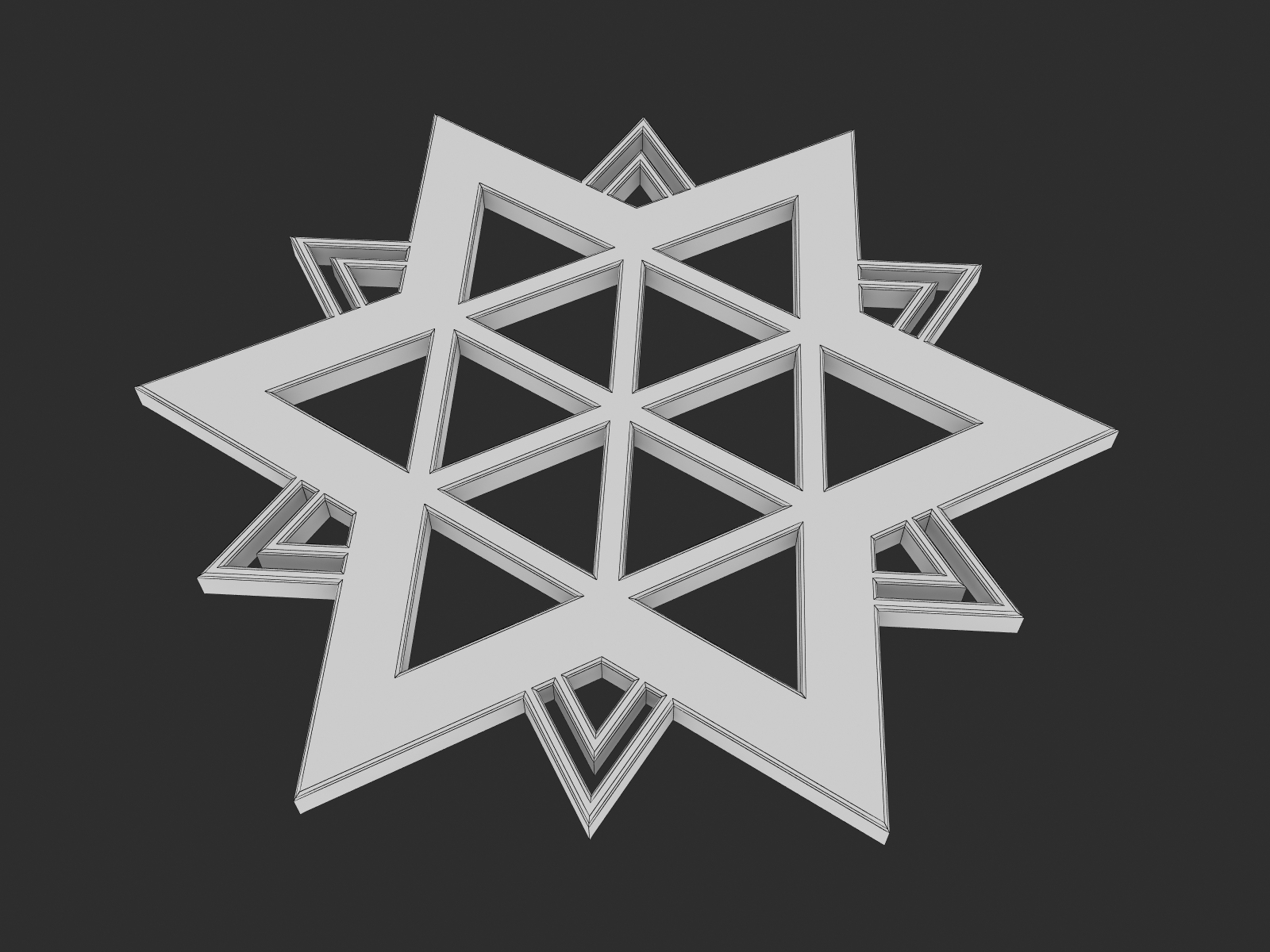 Star david 3D model - TurboSquid 1429650