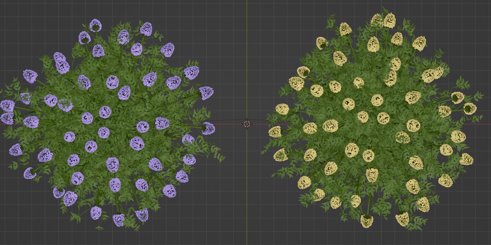 3D flowering bushes collection vol 43-Blender - TurboSquid 2114246