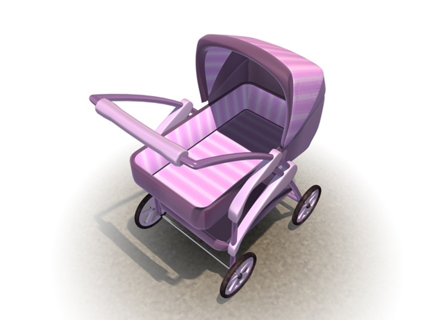 3d baby stroller model