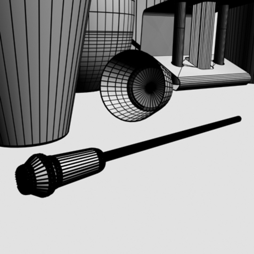 Bar Glasses Cocktail 3d Model