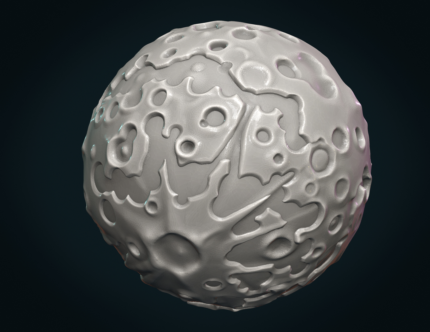 3D Moon Print Ready - TurboSquid 1820218