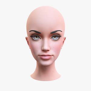Stylized female head model - TurboSquid 1158905