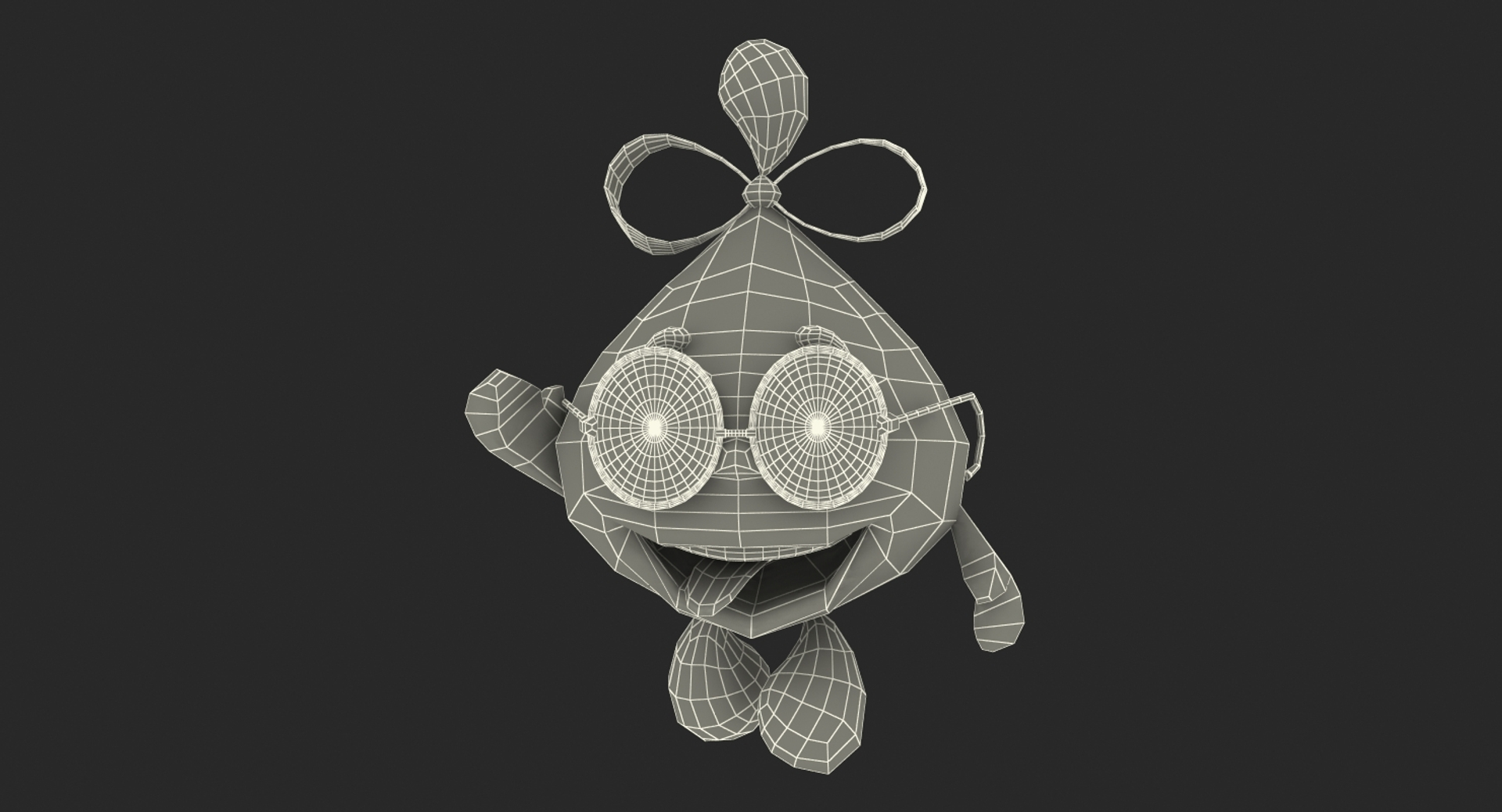 3D Water Drop Cartoon Lady Character Model - TurboSquid 1247889