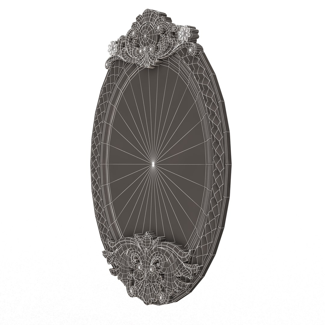 3D Model Carved Classic Mirror 011 - TurboSquid 2330542