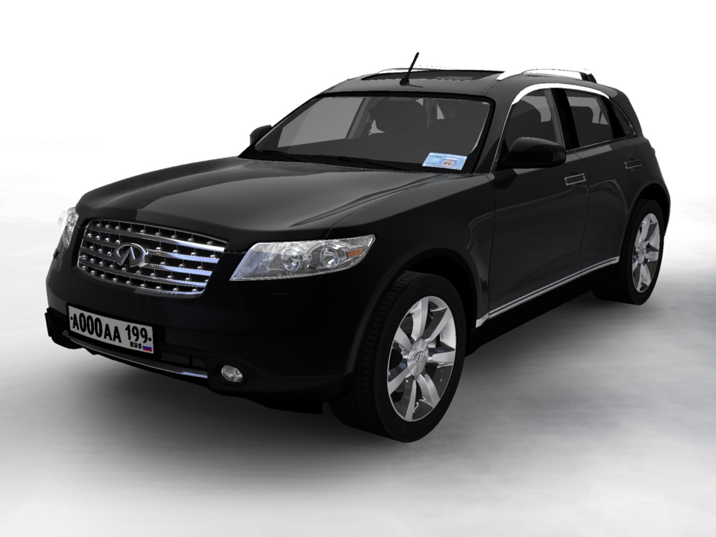 3d model infiniti fx45