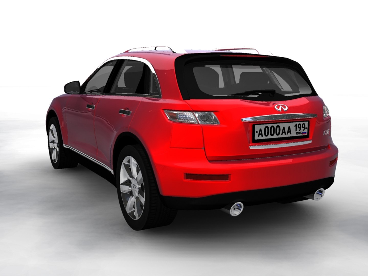 3d model infiniti fx45