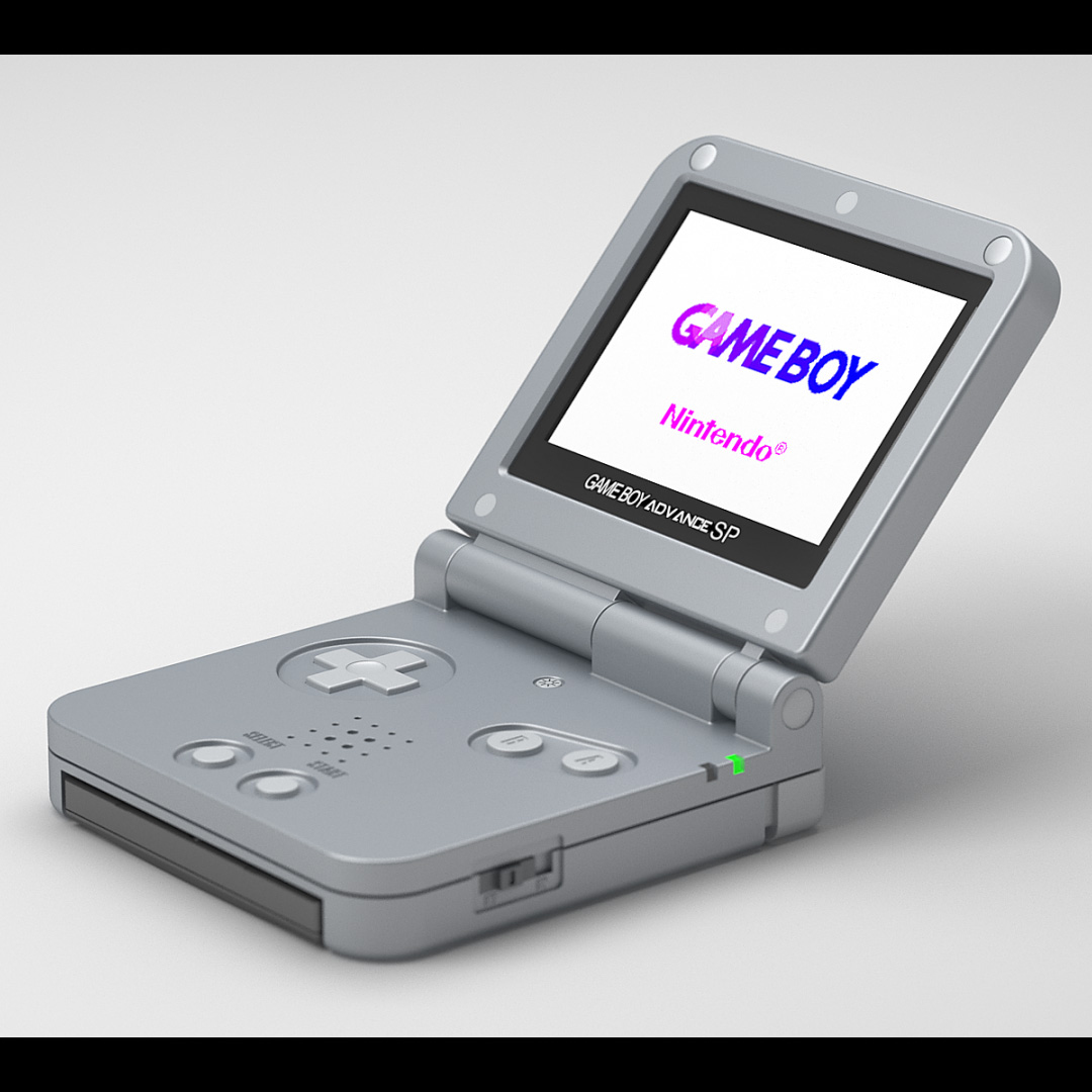 nintendo boy advance 3d max