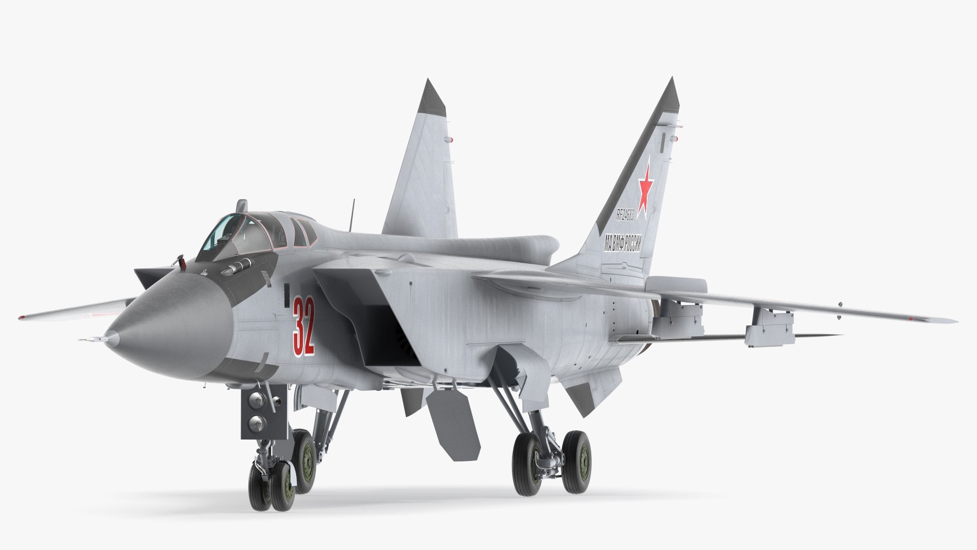 3D Mikoyan MiG-31 Supersonic Interceptor Aircraft Rigged For Maya ...