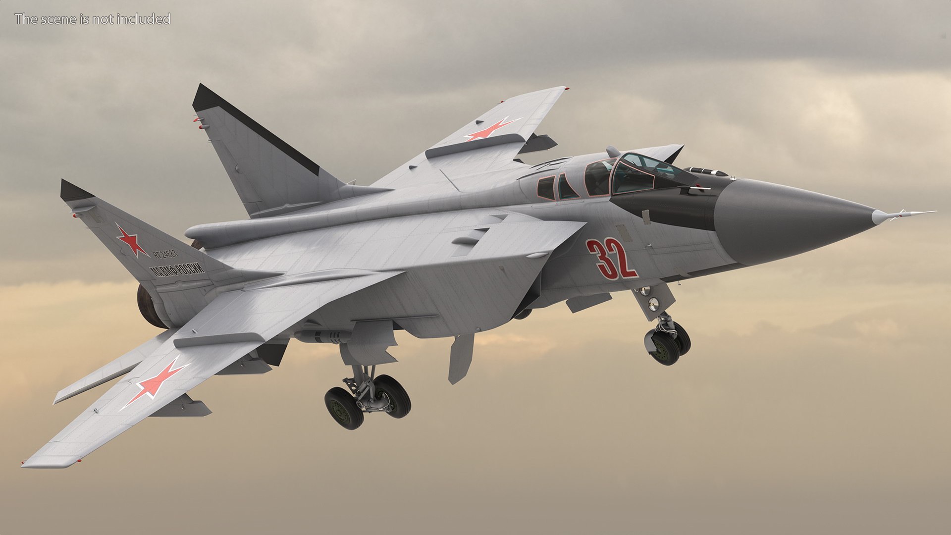 3D Mikoyan MiG-31 Supersonic Interceptor Aircraft Rigged For Maya ...