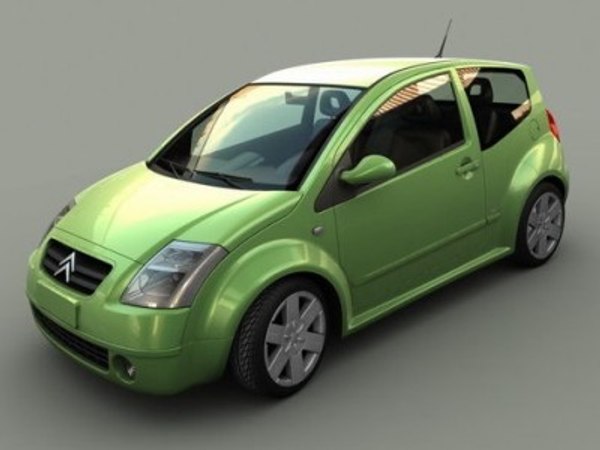 3d model citroen c2