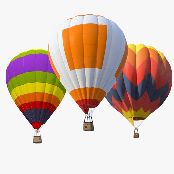 3d realistic air balloon