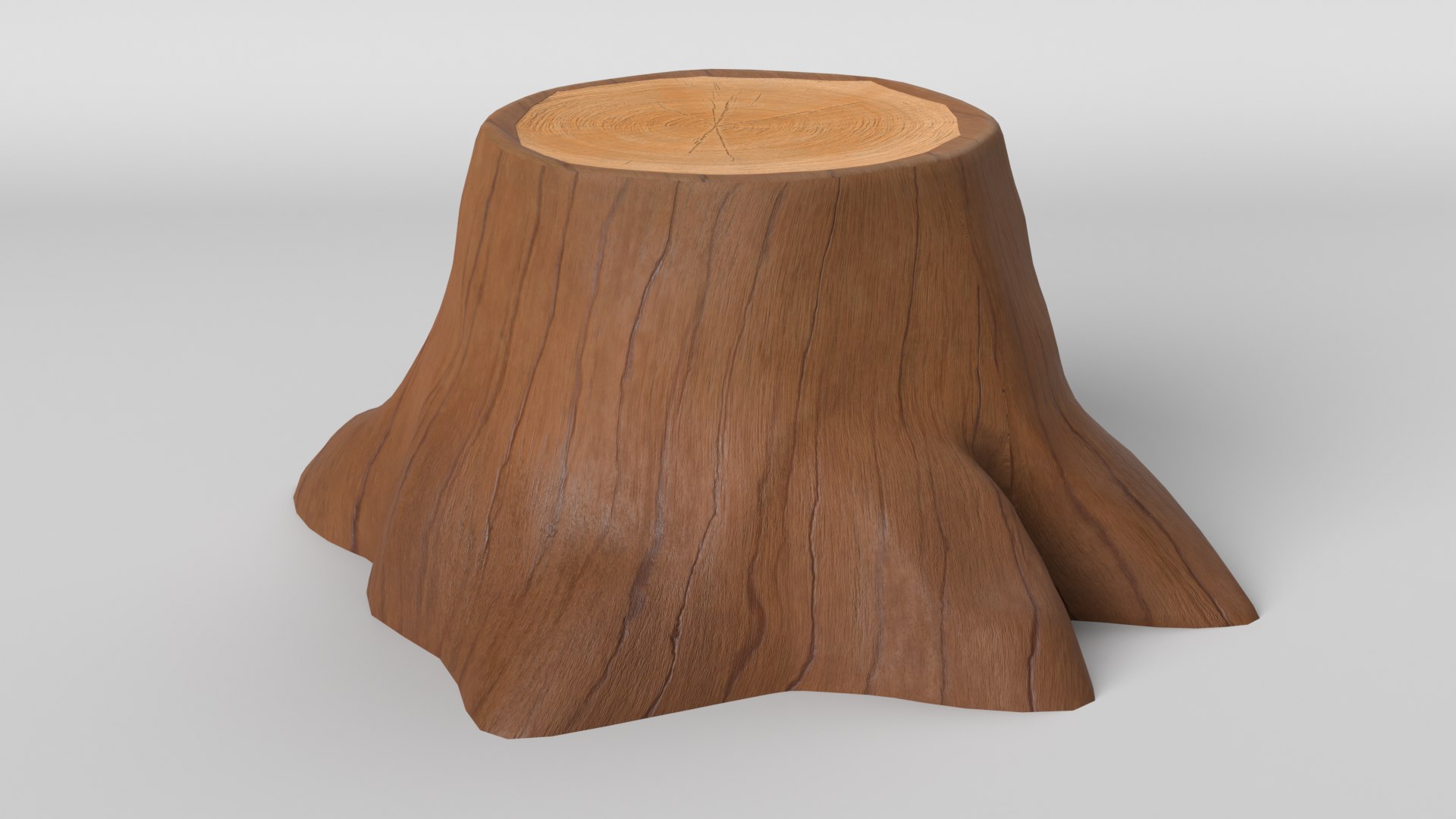 3D Cartoon Tree Stump - TurboSquid 1551062