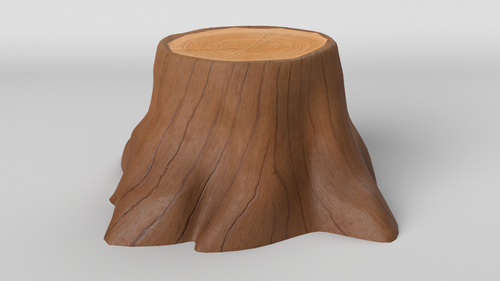 3D Cartoon Tree Stump - TurboSquid 1551062