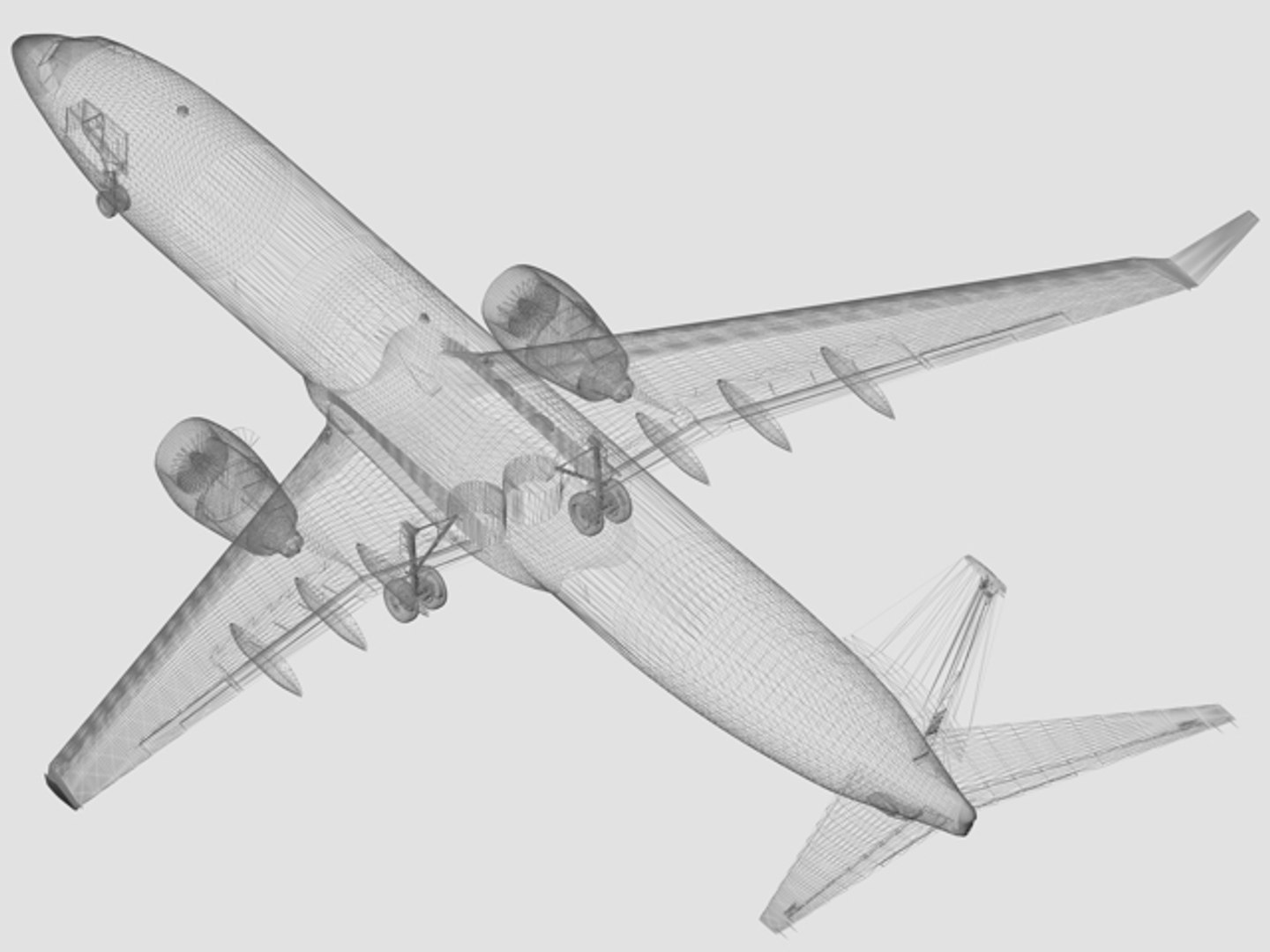 Boeing 737-800 American Airlines 3d Model