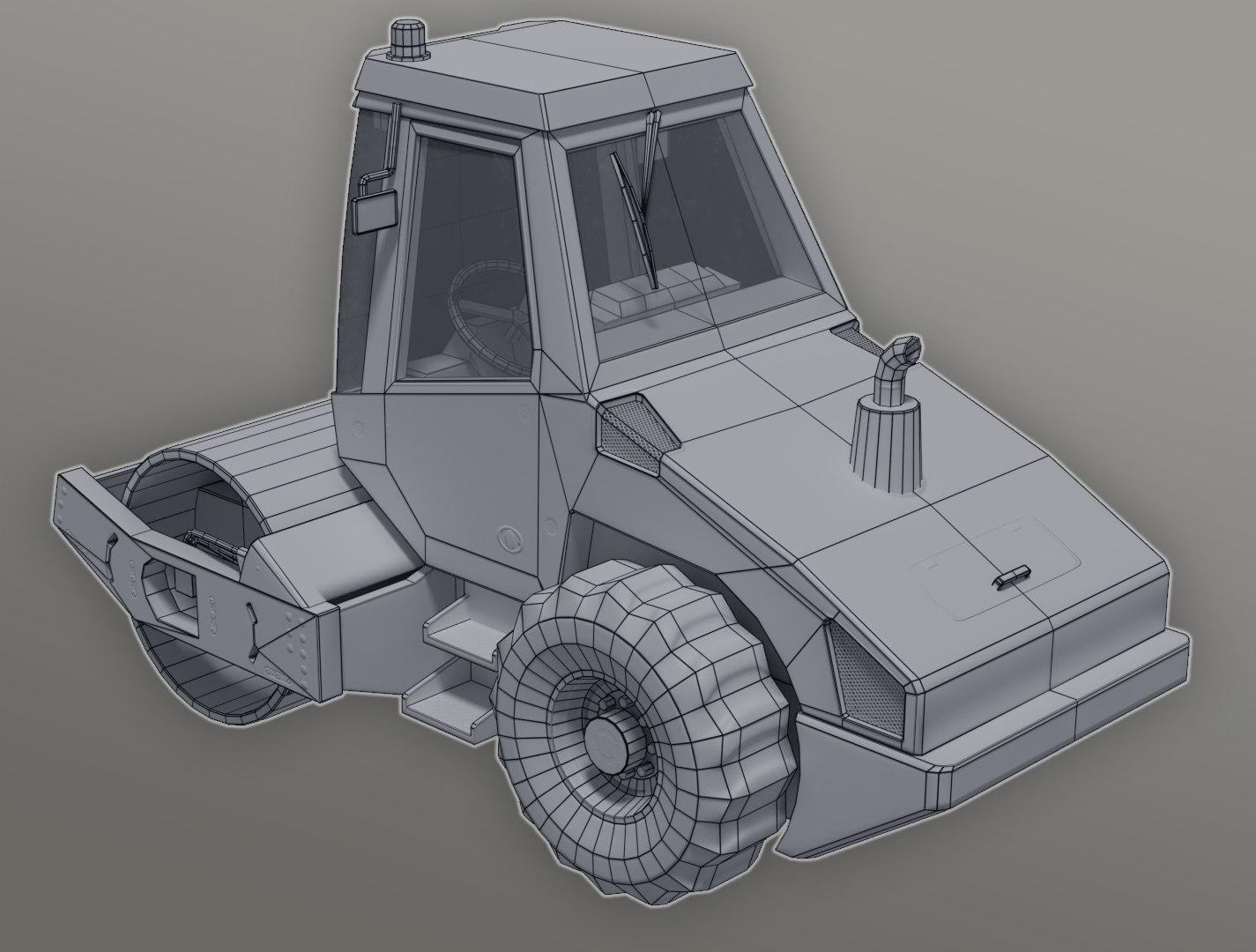 3D Steamroller Vehicle - TurboSquid 1309489