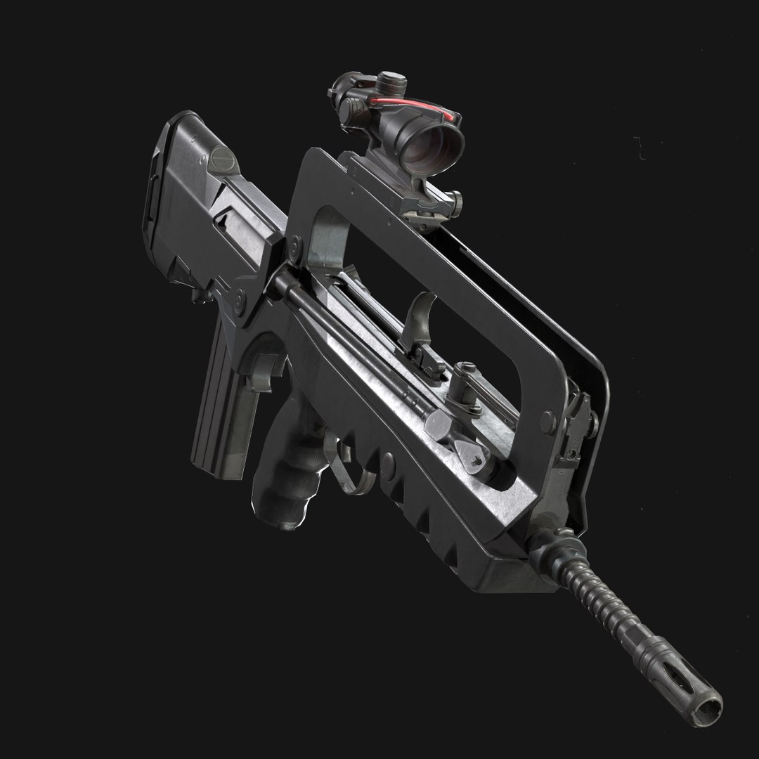 Famas F1 Assault Rifle 3D Model - TurboSquid 1227712