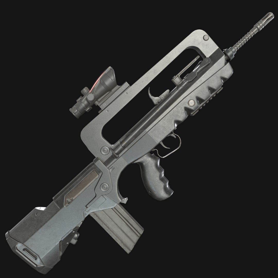 Famas F1 Assault Rifle 3D Model - TurboSquid 1227712