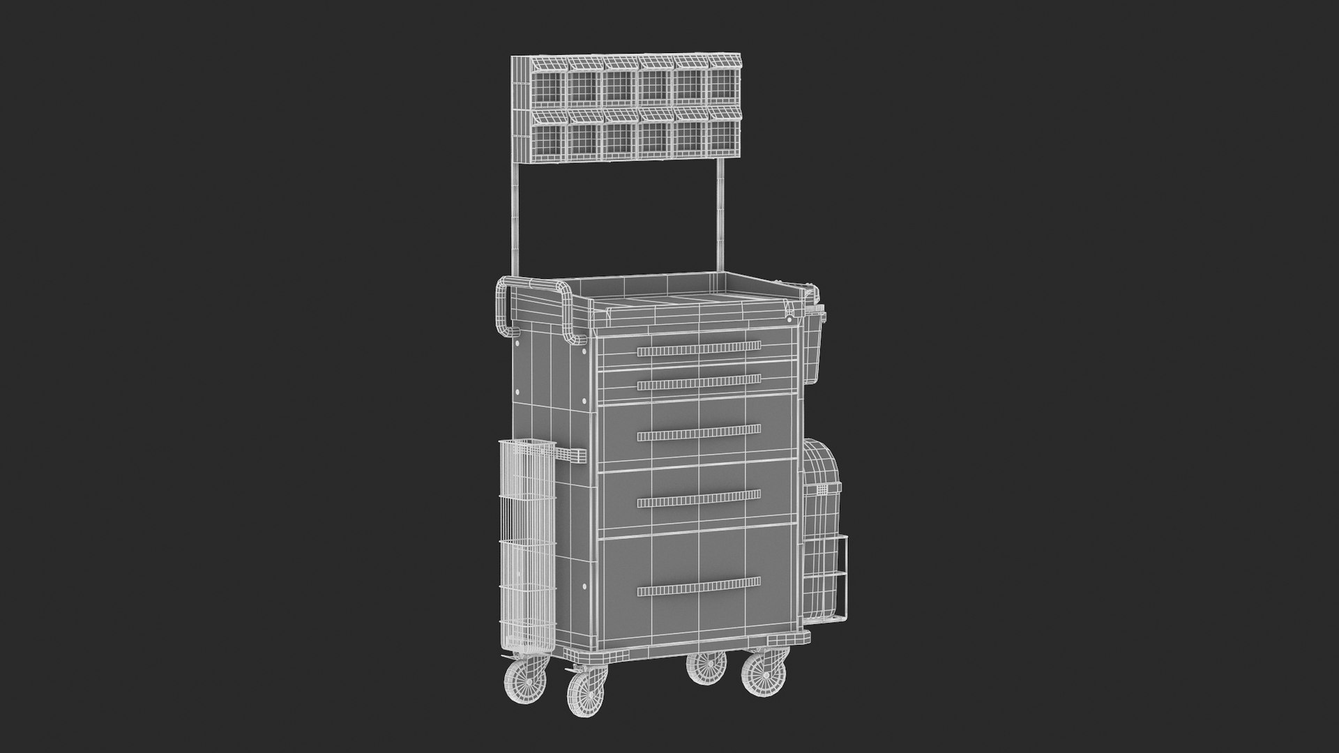 3D Medical Cart 01 PBR Realistic - TurboSquid 1942932