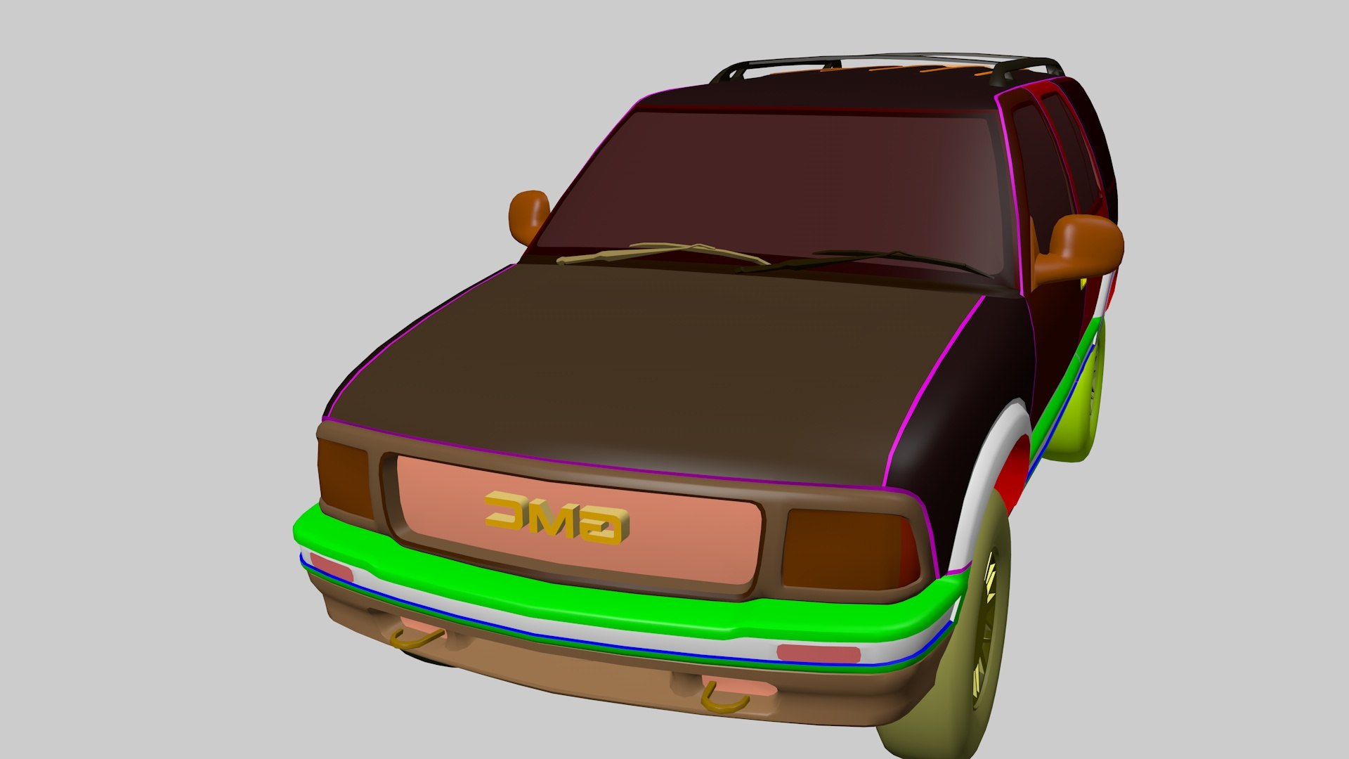 Gmc jimmy truck 1995 model - TurboSquid 2087261