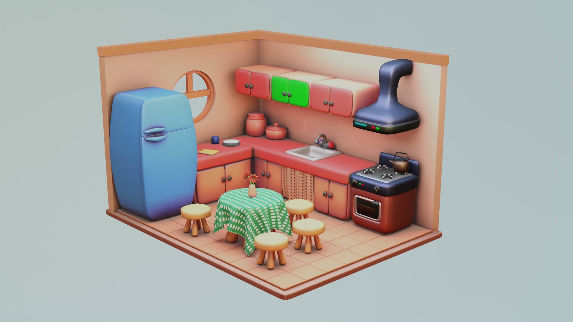 Isometric Room 3D - TurboSquid 1908568