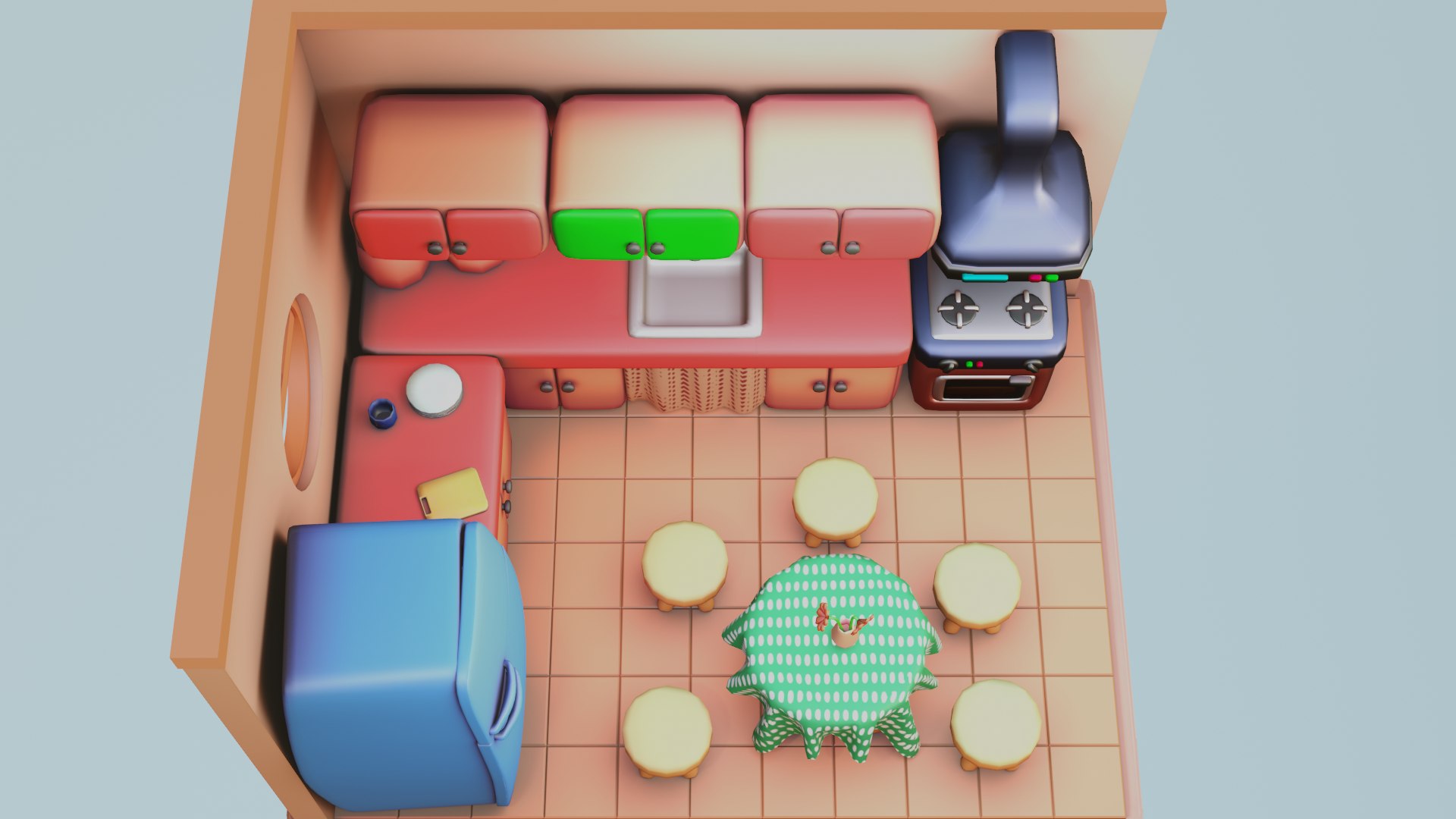 Isometric Room 3D - TurboSquid 1908568