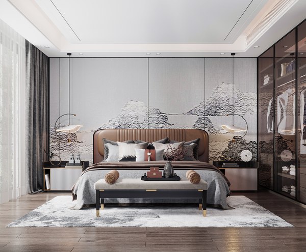 modelo 3d dormitorio moderno - TurboSquid 1836614
