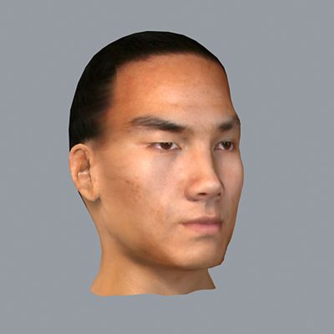 Asian Male Head 3d Max
