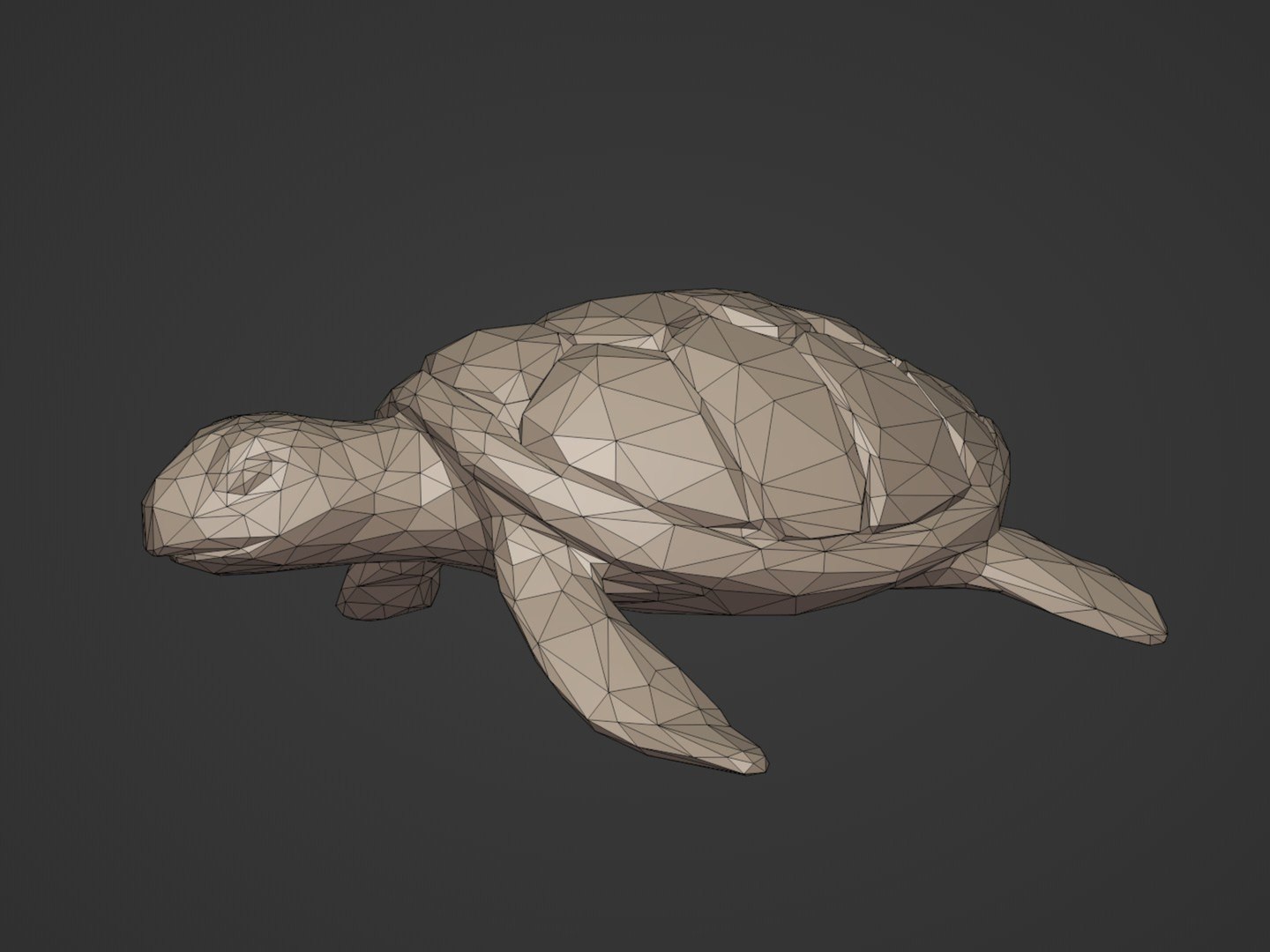 Low Poly Sea Turtle 3D - TurboSquid 1952529