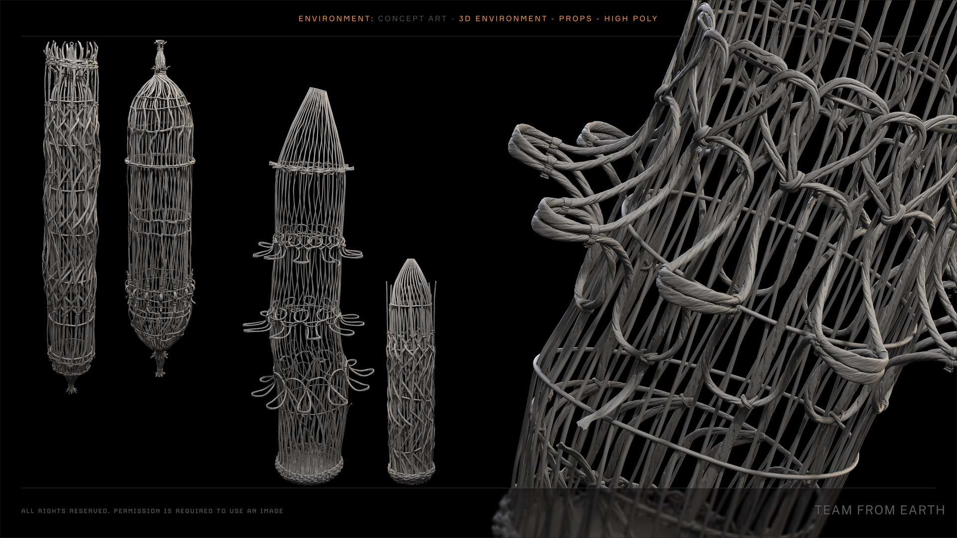 Eastern baskets decoration 3D - TurboSquid 2081159