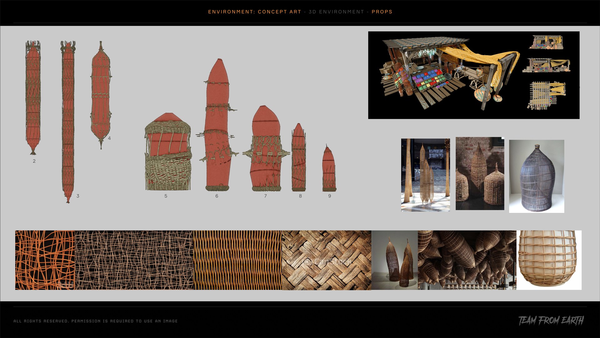 Eastern baskets decoration 3D - TurboSquid 2081159