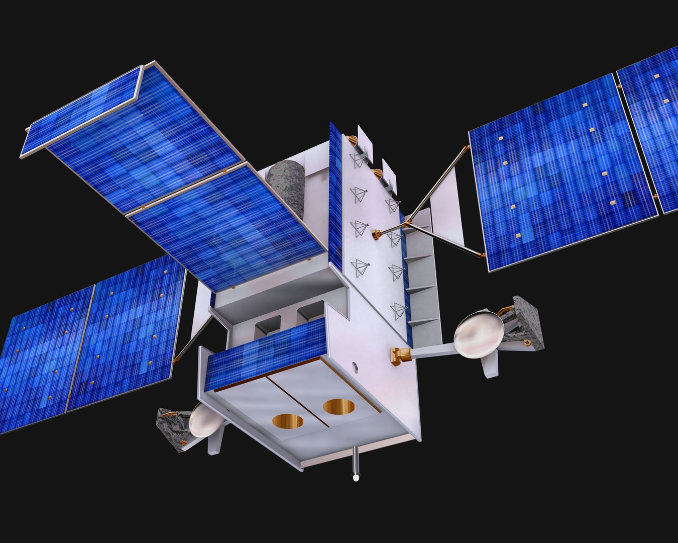 3d Space-based Sbirs Satellite Model