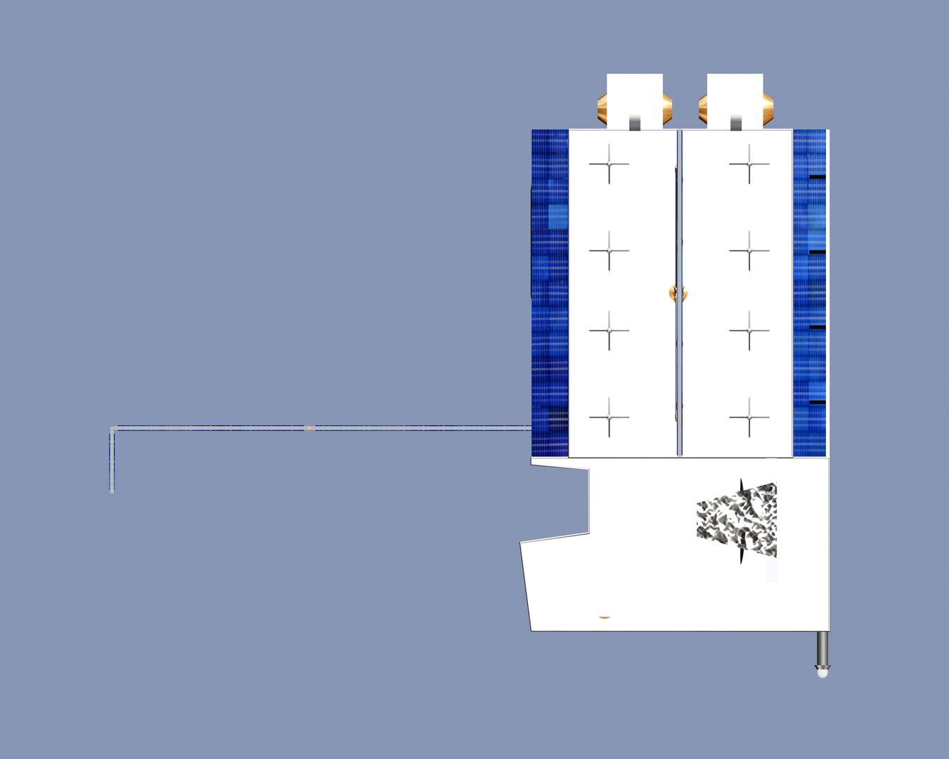 3d Space-based Sbirs Satellite Model