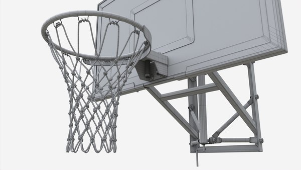 3D Wall Basketball Shield With A Basket - TurboSquid 1935905
