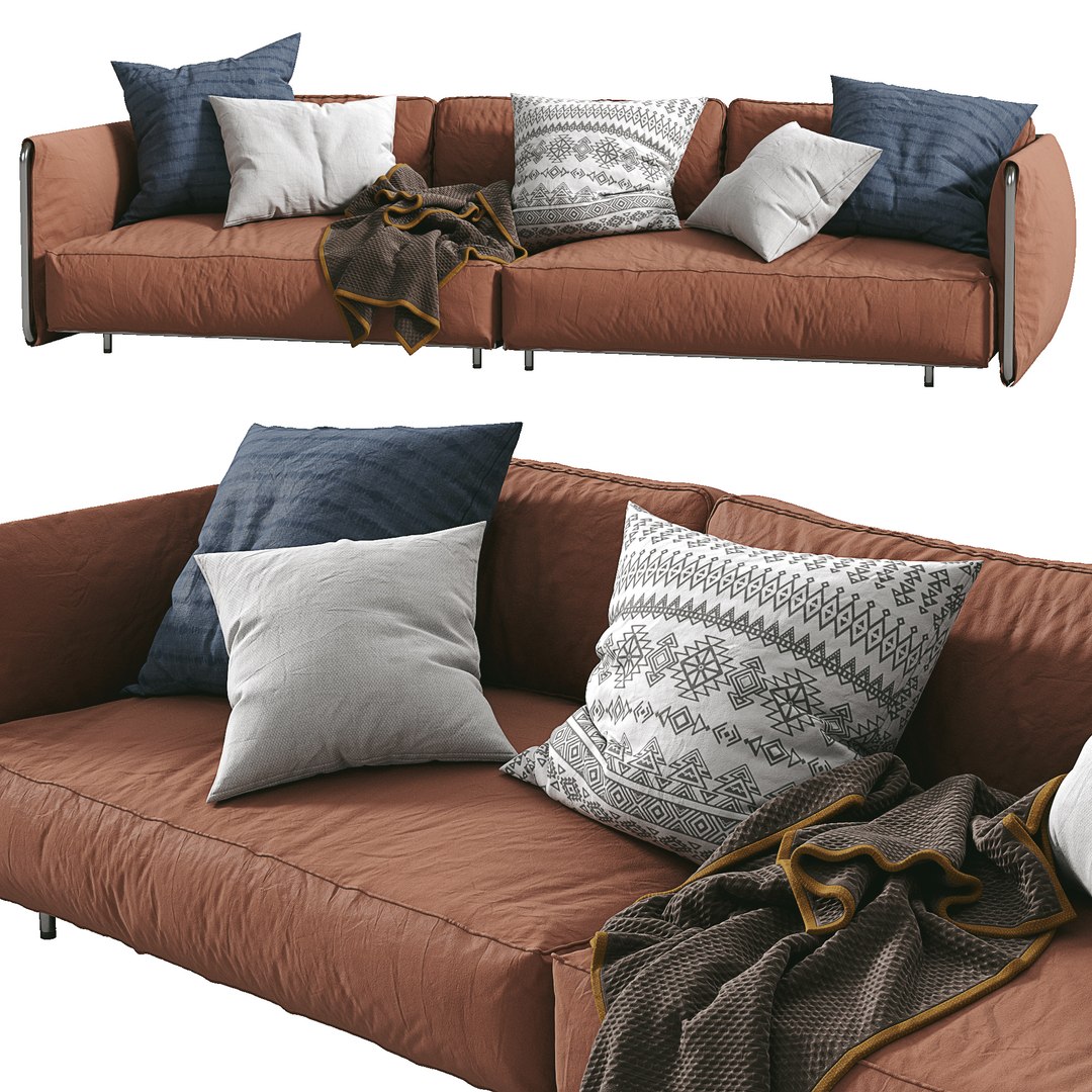 Sofa Edmond Flexform 3D Model - TurboSquid 1670416