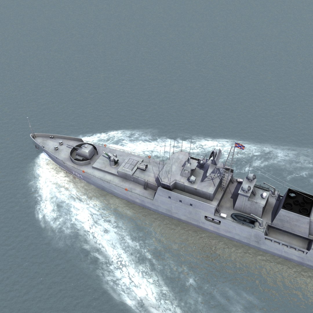 3d Model Admiral Grigorovich Class Frigate