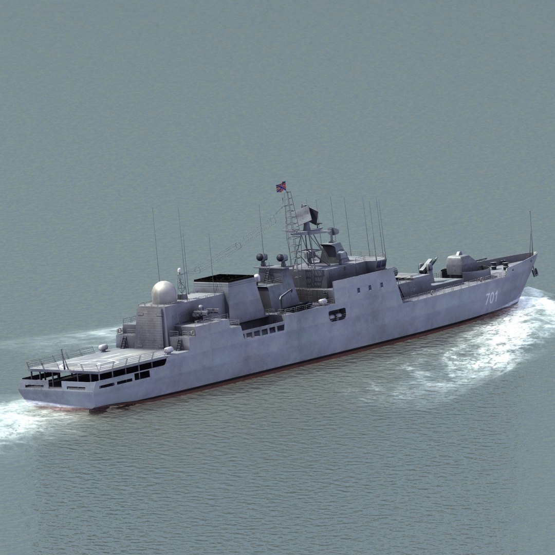 3d Model Admiral Grigorovich Class Frigate