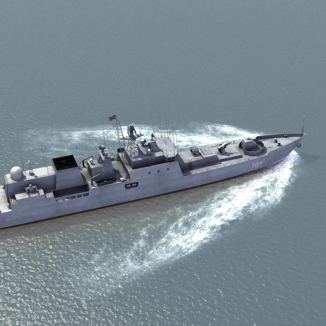 3d Model Admiral Grigorovich Class Frigate