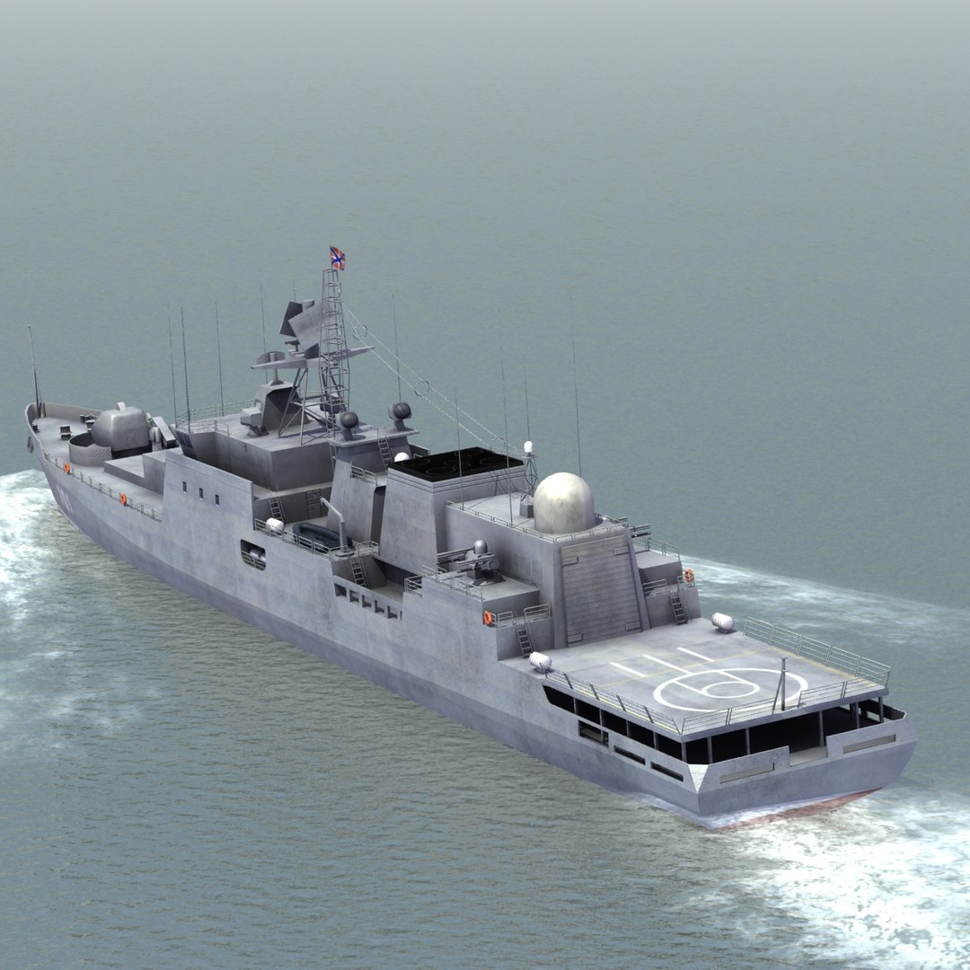 3d Model Admiral Grigorovich Class Frigate