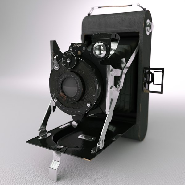 3ds max antique camera ihagee