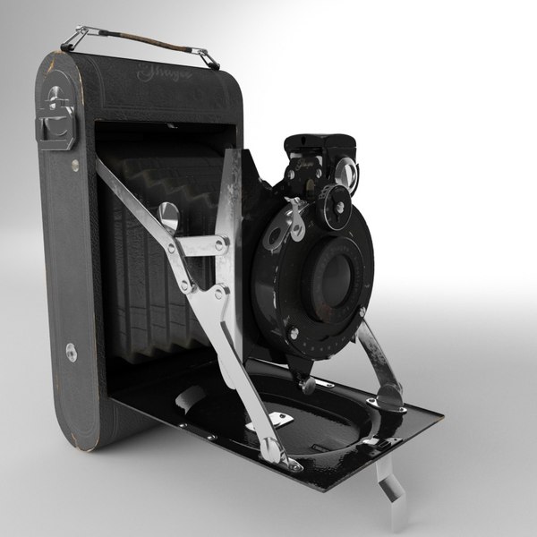 3ds max antique camera ihagee