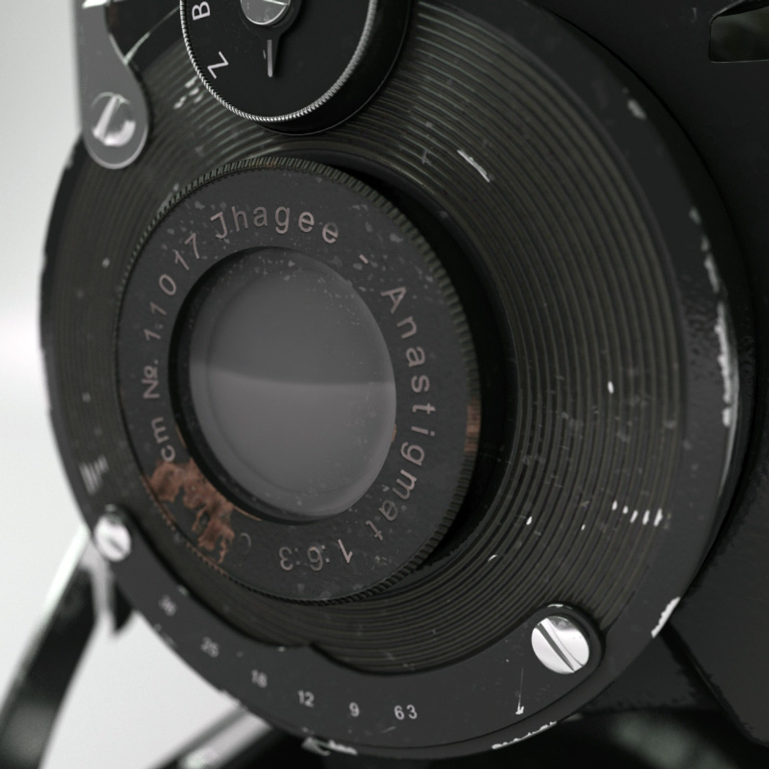 3ds max antique camera ihagee