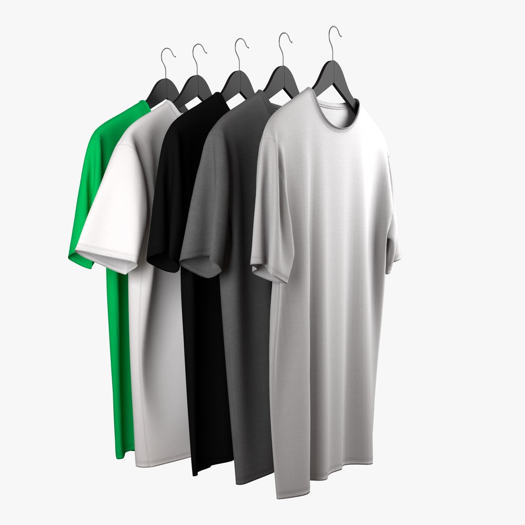 3D Model T-Shirts On Hangers - TurboSquid 2106441