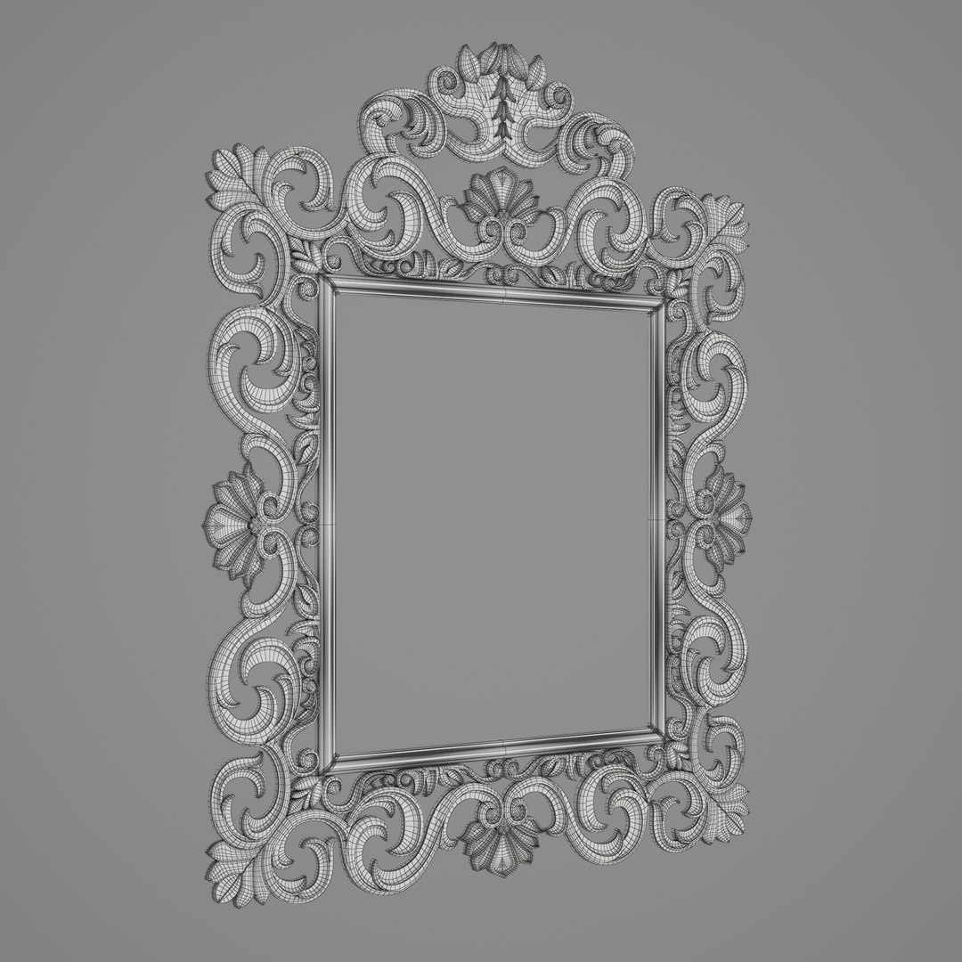 3D Classic Frame Mirror 006 - TurboSquid 2176964